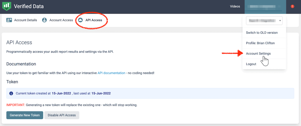 Help: Getting started with the API - Verified Data